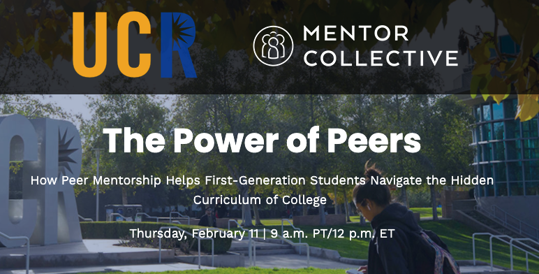 Mentor Collective Virtual Event Featuring UC Riverside